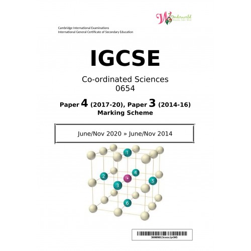 Cie Co Ordinated Sciences 0654 Paper 4